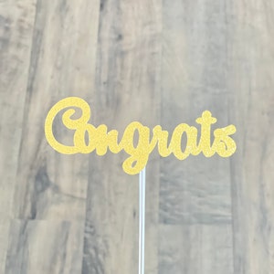 Congrats Cake Topper, Congratulations Cake Topper, Congrats Topper ...
