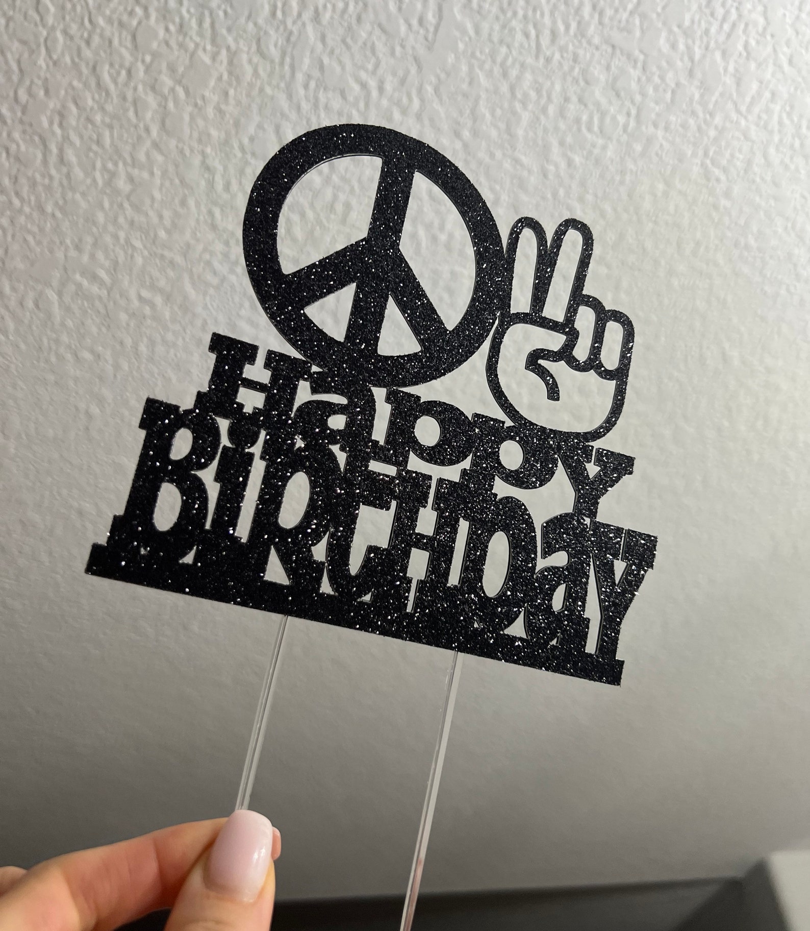 Peace Cake Topper Peace Sign Cake Topper Peace Out Cake - Etsy