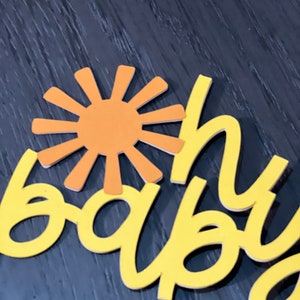 Sun Cake Topper, Sunny Cake Topper, Sunshine Cake Topper, Sun Baby ...