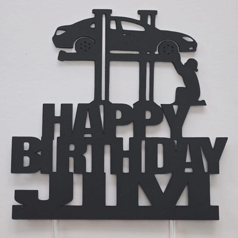 Auto Mechanic Cake Topper - Etsy