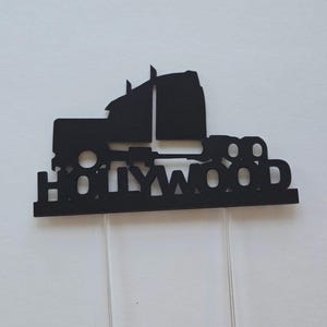 Trucker Cake Topper, Trucking Cake Topper, Semi Truck Cake Topper ...