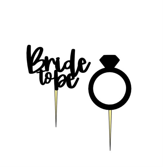 Bride Cupcake Toppers Bridal Cupcake Toppers Bride to Be | Etsy