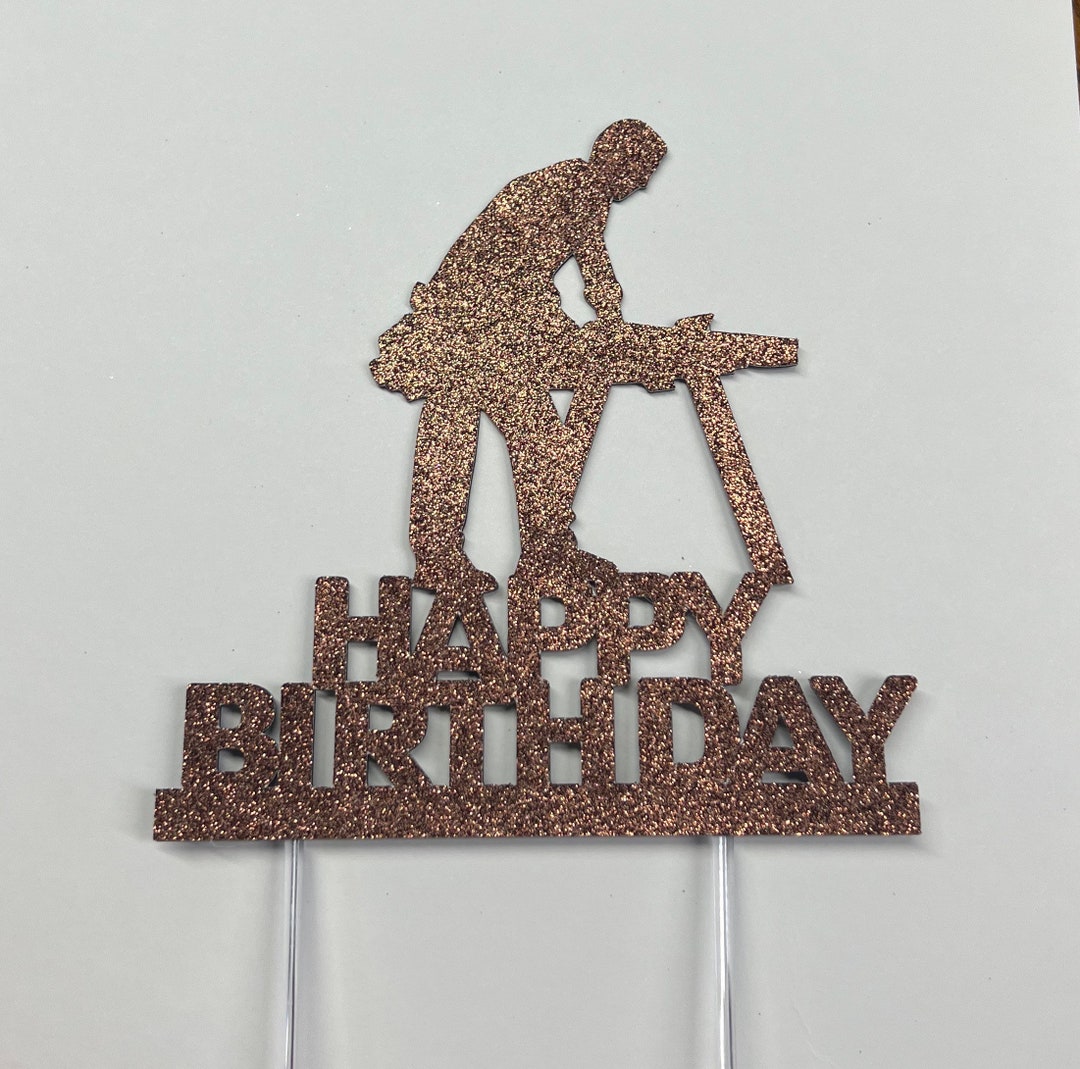 Carpenter Cake Topper, Carpenter Birthday Cake Topper, Wood Worker Cake ...