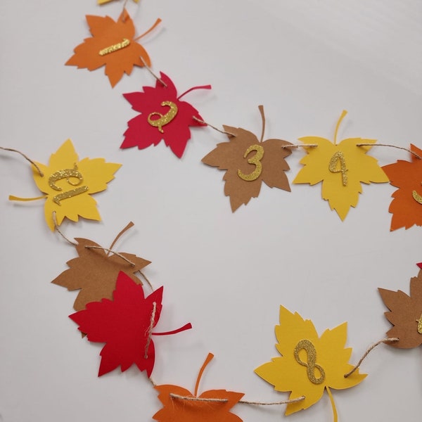 Fall Leaf Banner - Etsy