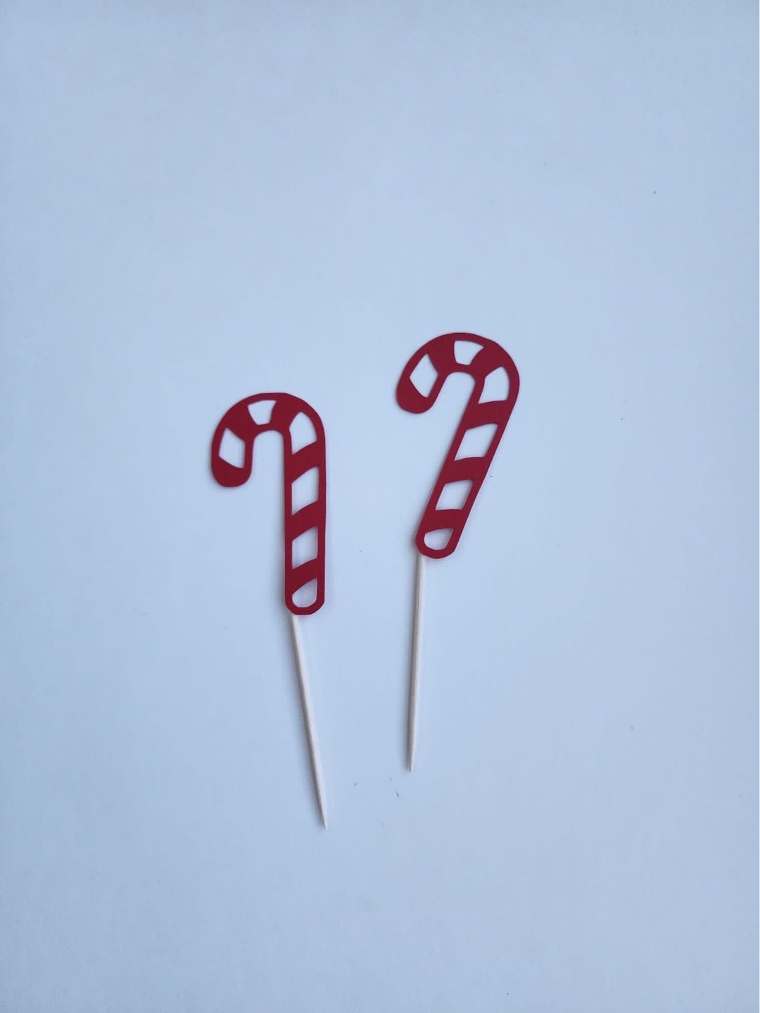 Christmas Candy Cane Cupcake Toppers: Holiday Party Decor - Etsy