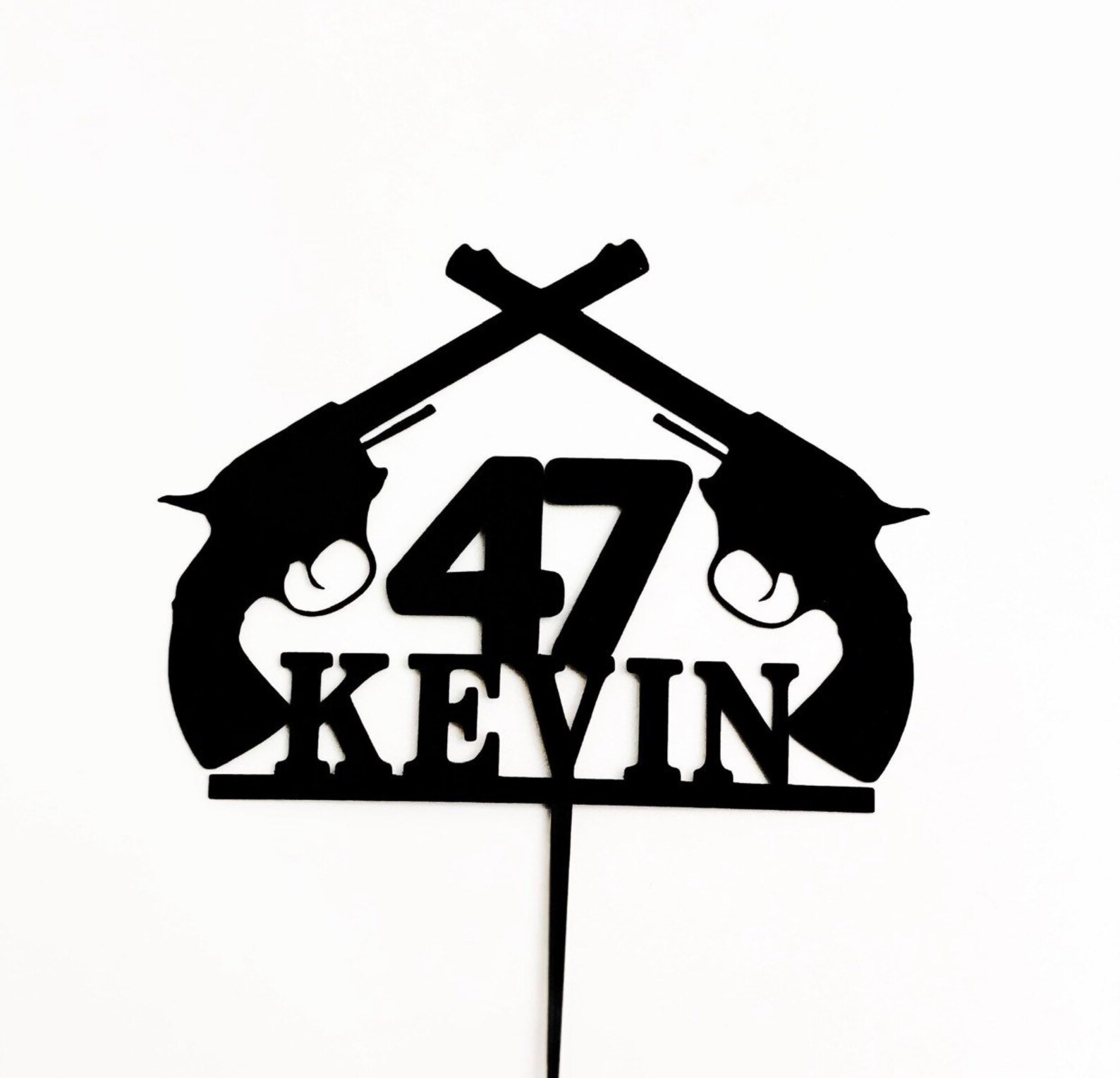 Gun Cake Topper Pistol Cake Topper Hand Gun Cake Topper Gun - Etsy