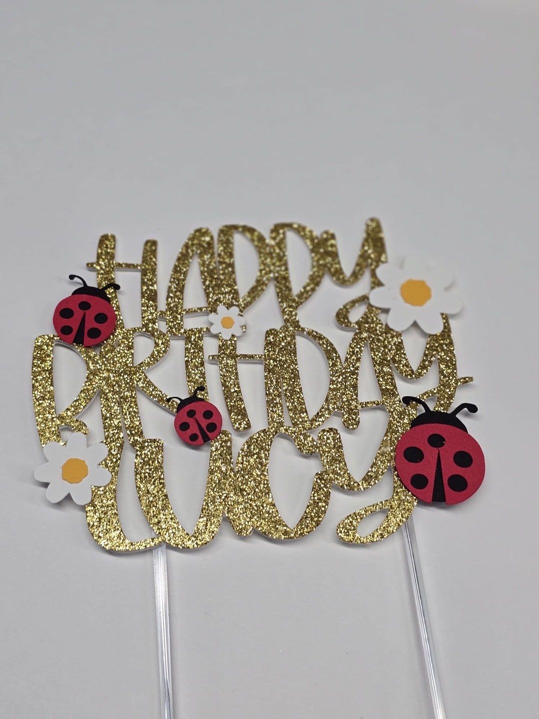 Ladybug Cake Topper, Ladybug Birthday Cake Topper, Ladybug Topper ...