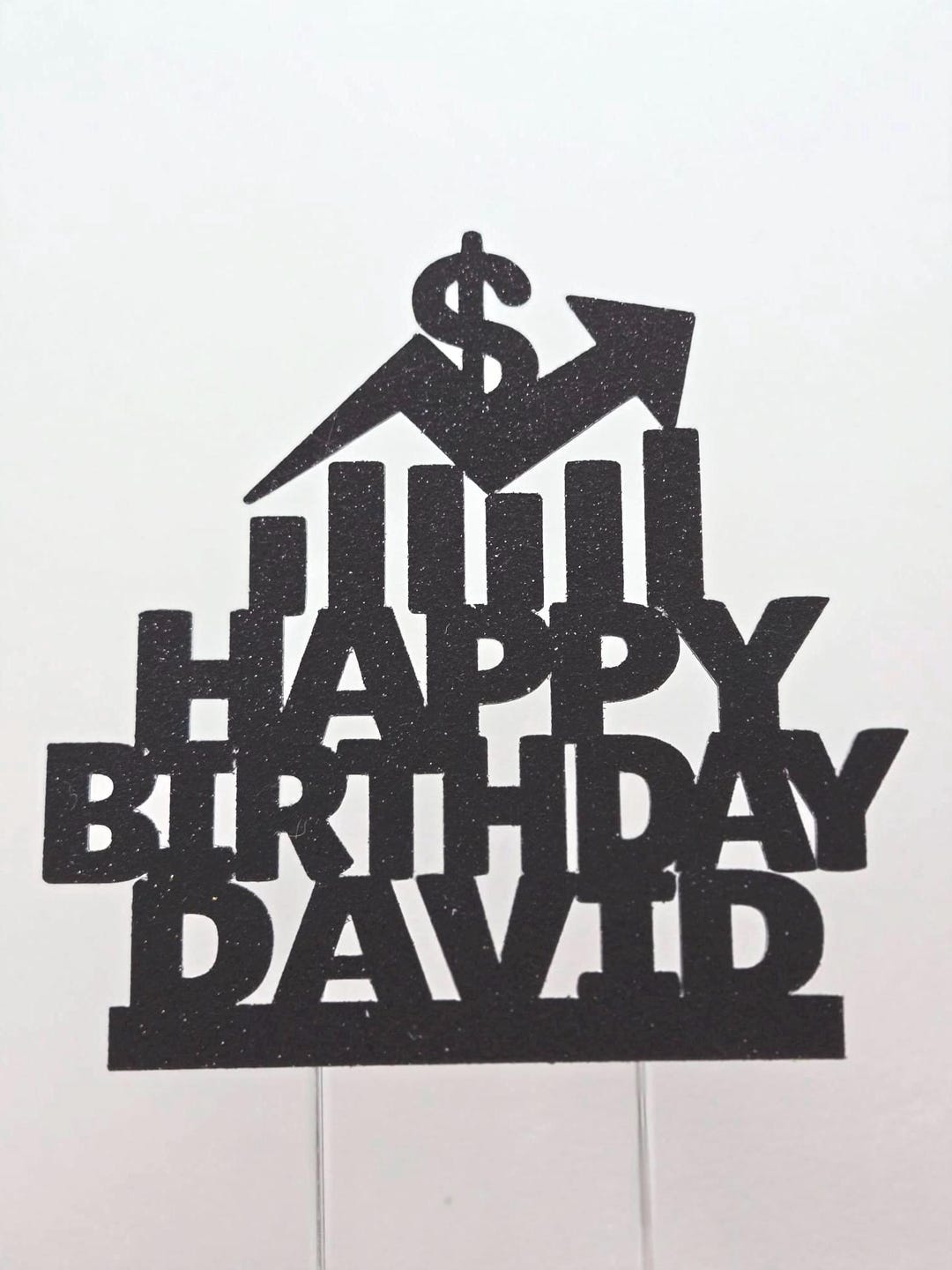 Stock Market Birthday Cake Topper: Investor Theme - Etsy