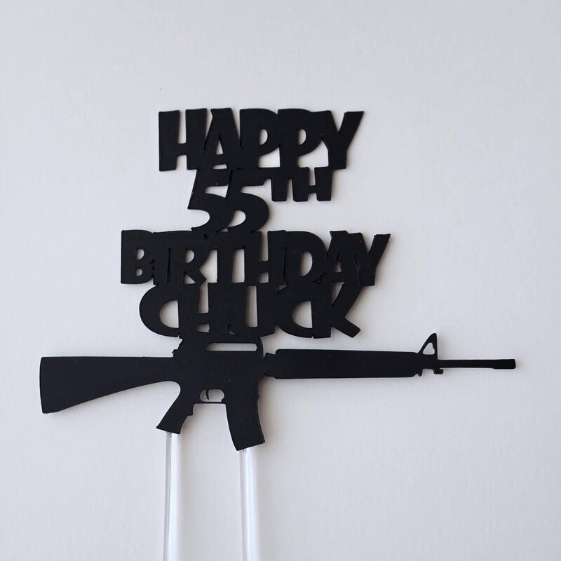 15 Cake Topper - Etsy