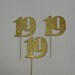 Nineteen Cupcake Topper, 19th Birthday Cupcake Toppers, 19 Cupcake ...