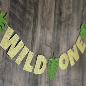 Jungle Banner, Wild One Banner, Leaf Banner, Jungle Custom Banner ...
