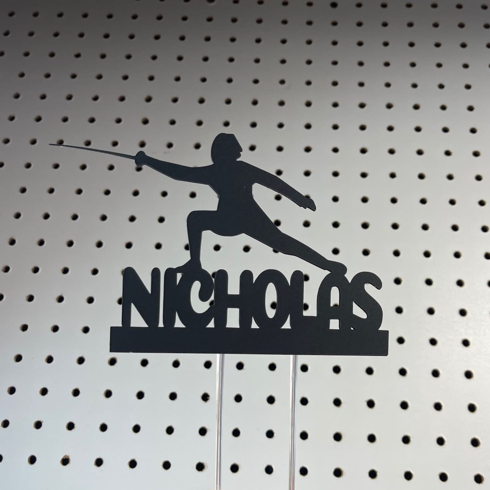 Fencing Cake Topper Fence Cake Topper Fencing Birthday Cake | Etsy