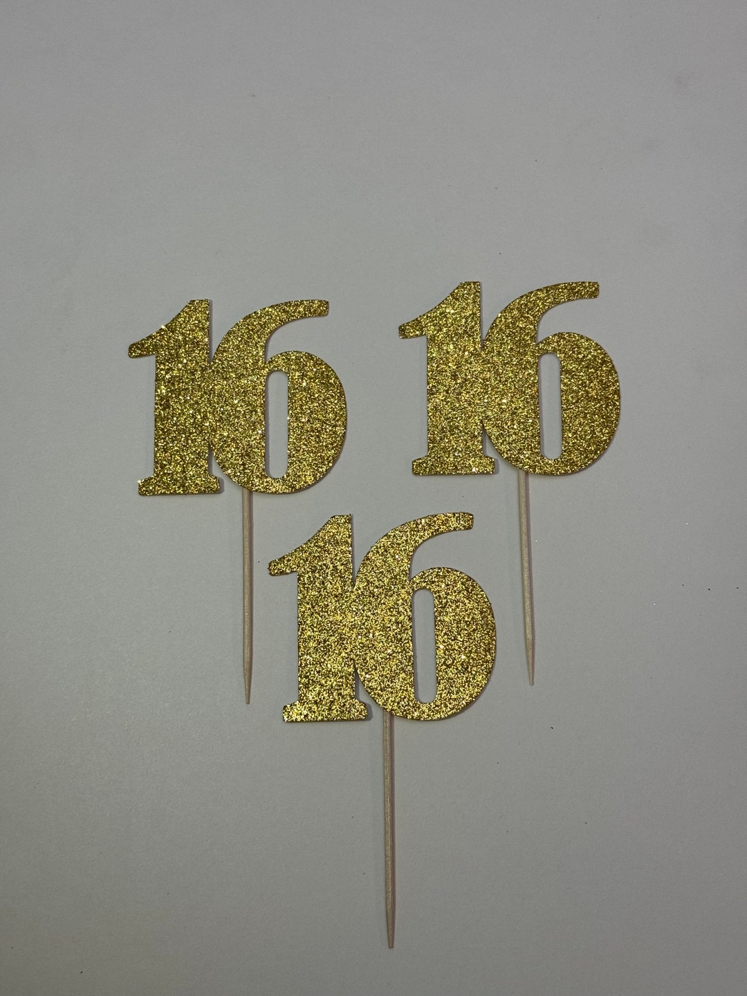 16 Cupcake Topper, Sixteenth Birthday Cupcake Toppers, Sweet 16 Toppers ...