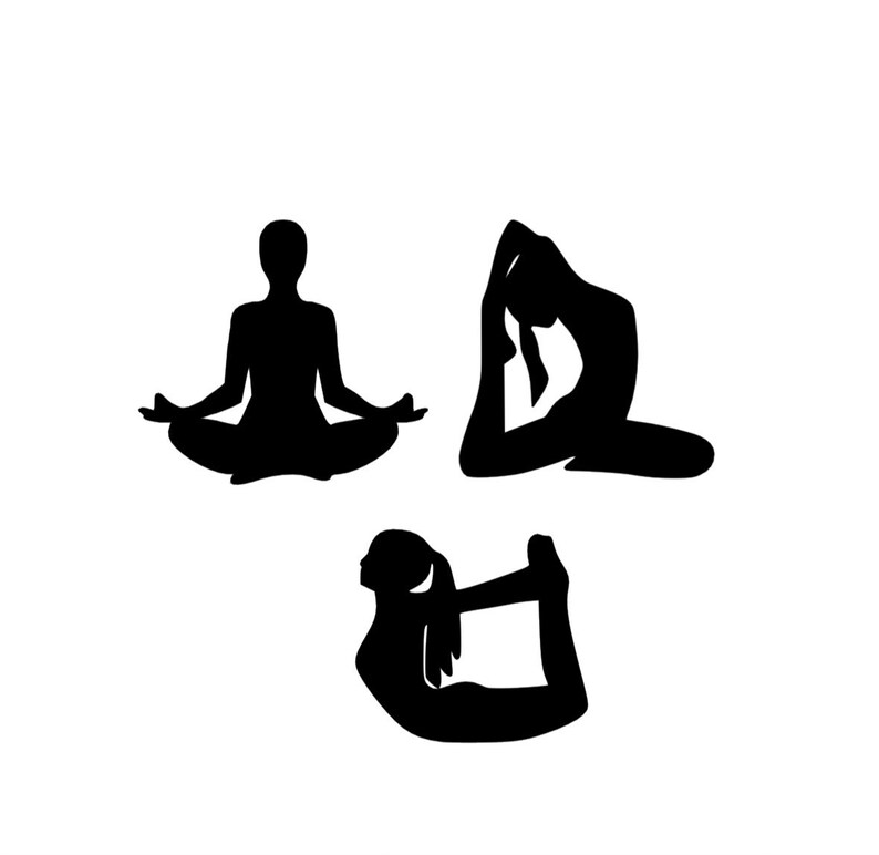 Yoga Cupcake Toppers Yoga Toppers Yoga Pose Cupcake Toppers - Etsy