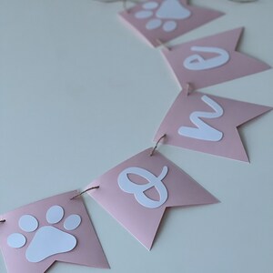 Paw Banner, Paw Print Banner, Dog Birthday Banner, Puppy Birthday ...