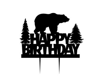 Bear Cake Topper - Etsy