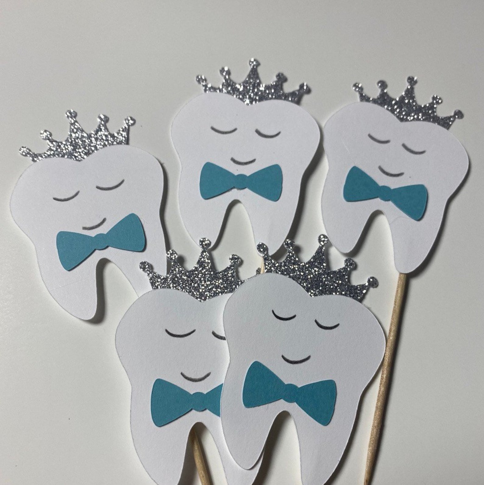 Tooth Cupcake Toppers First Tooth Cupcake Toppersdental | Etsy