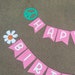 Pink Banner, Groovy Birthday Banner, Peace Banner, Happy Face Banner ...