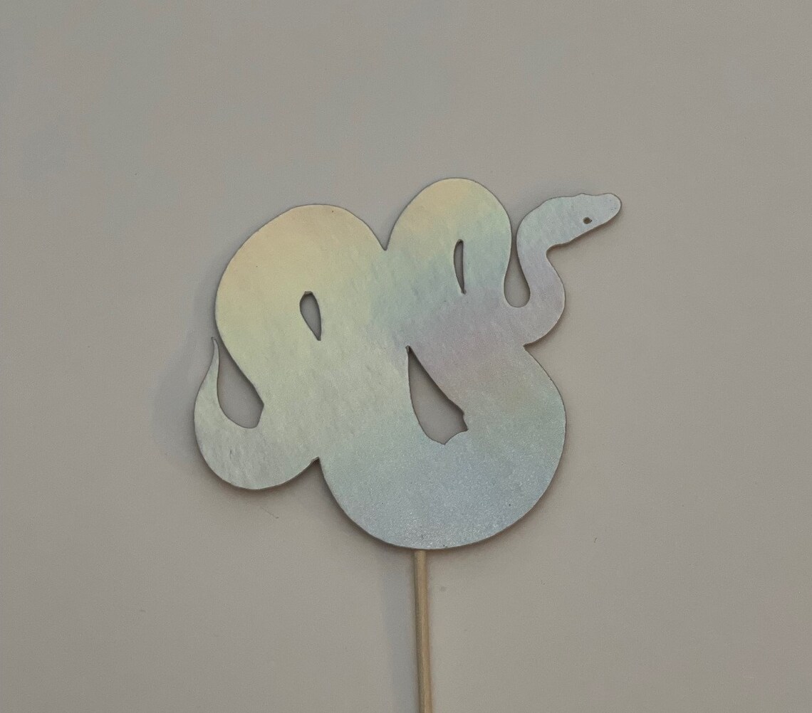 Snake Cupcake Toppers Snake Toppers Python Cupcake Toppers | Etsy