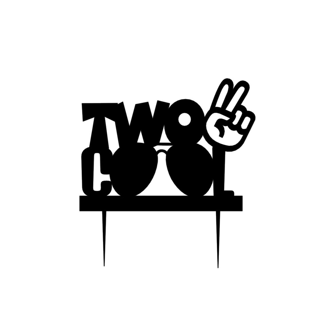 Two Cake Topper Im Two Cake Topper Two Cool Cake Topper Too | Etsy