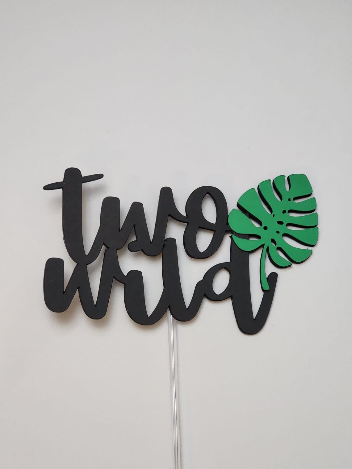 Two Wild Cake Topper: Jungle Theme Birthday Party Decor - Etsy