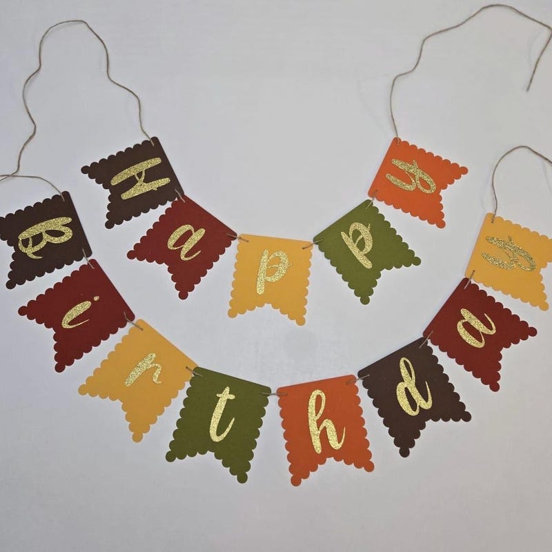 Fall Birthday Banner - Etsy