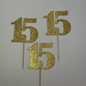15 Cupcake Topper, Fifteenth Birthday Cupcake Toppers, Teenager Toppers ...
