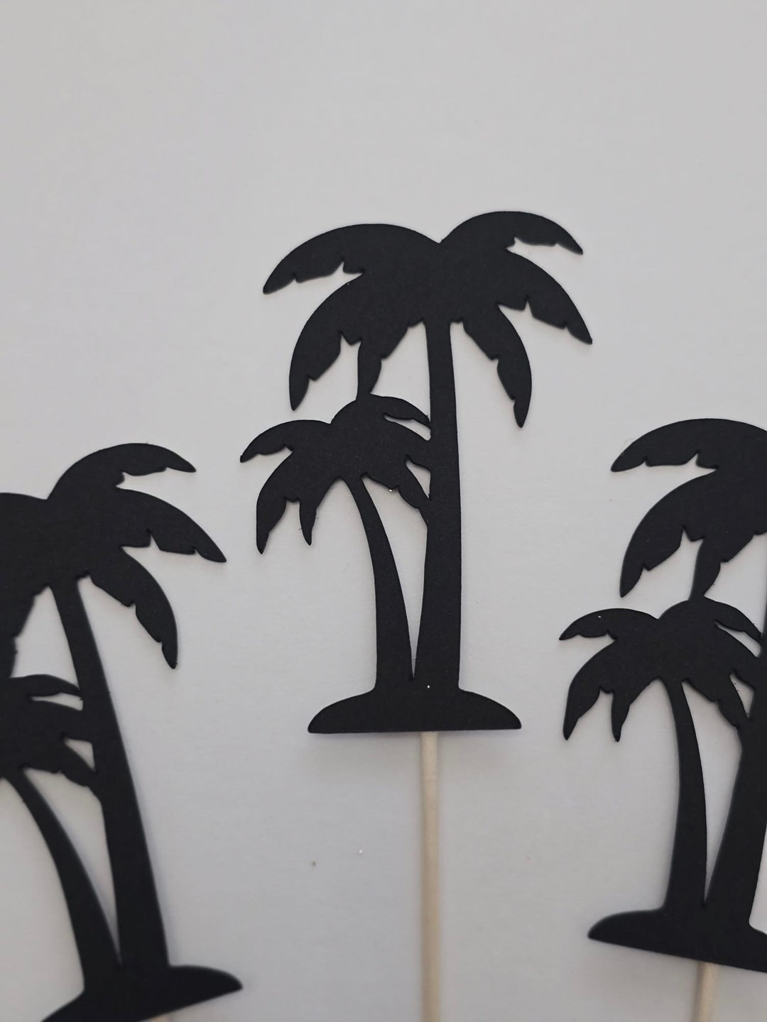 Palm Tree Cupcake Toppers: Beach Vacation Party Decor (set of 12) - Etsy