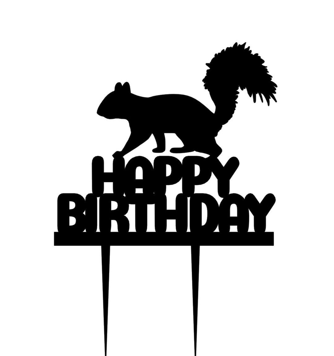 Squirrel Cake Topper Squirrel Birthday Cake Topper Squirrel - Etsy