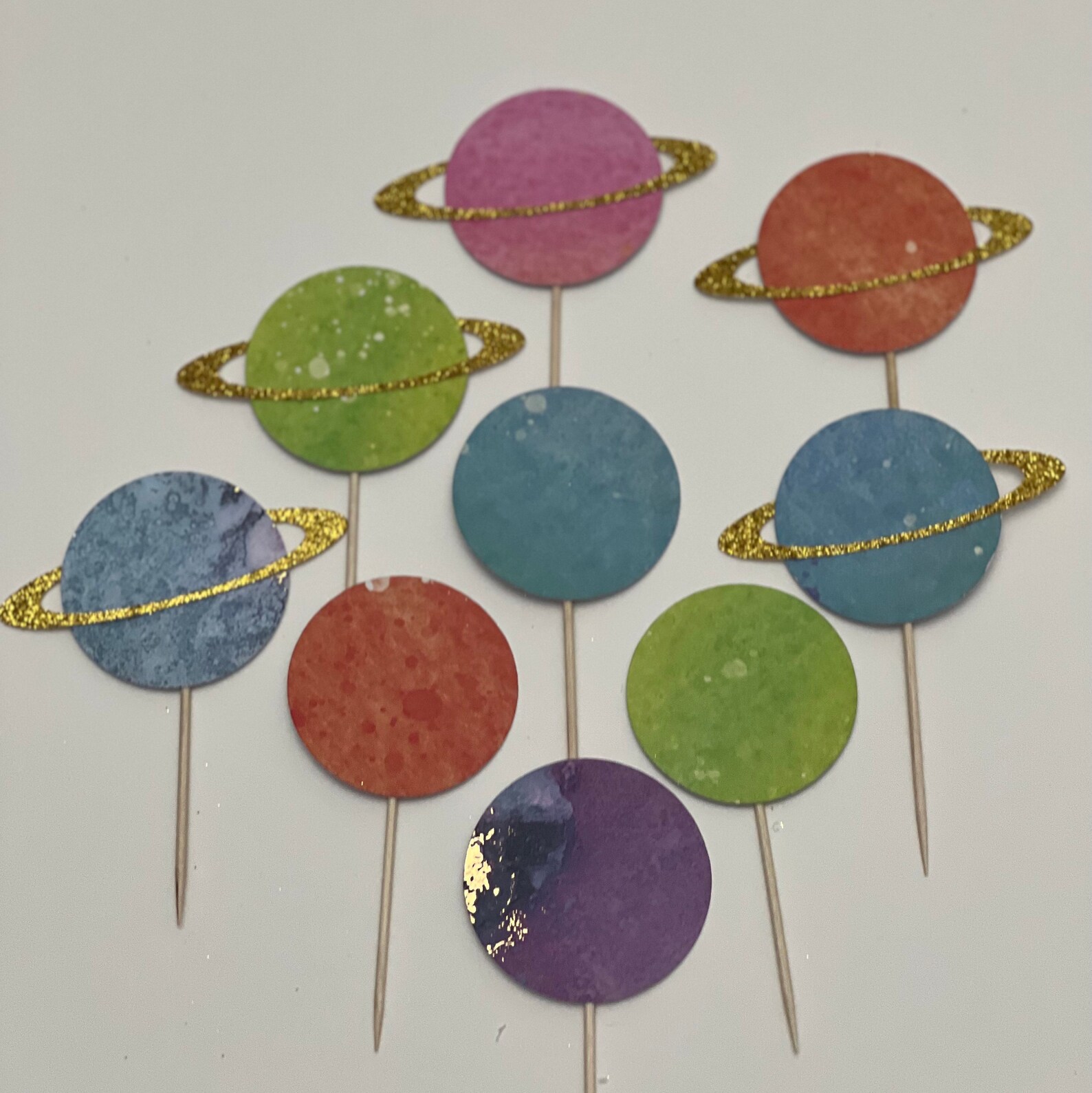 Planet Cupcake Toppers Planets Cupcake Toppers Solar System - Etsy