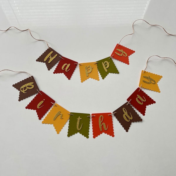 Fall Birthday Banner - Etsy
