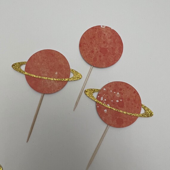 Planet Cupcake Toppers Planets Cupcake Toppers Solar System - Etsy