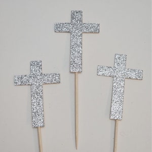 Cross Cupcake Toppers, Cross Toppers, Christening Cupcake Toppers ...
