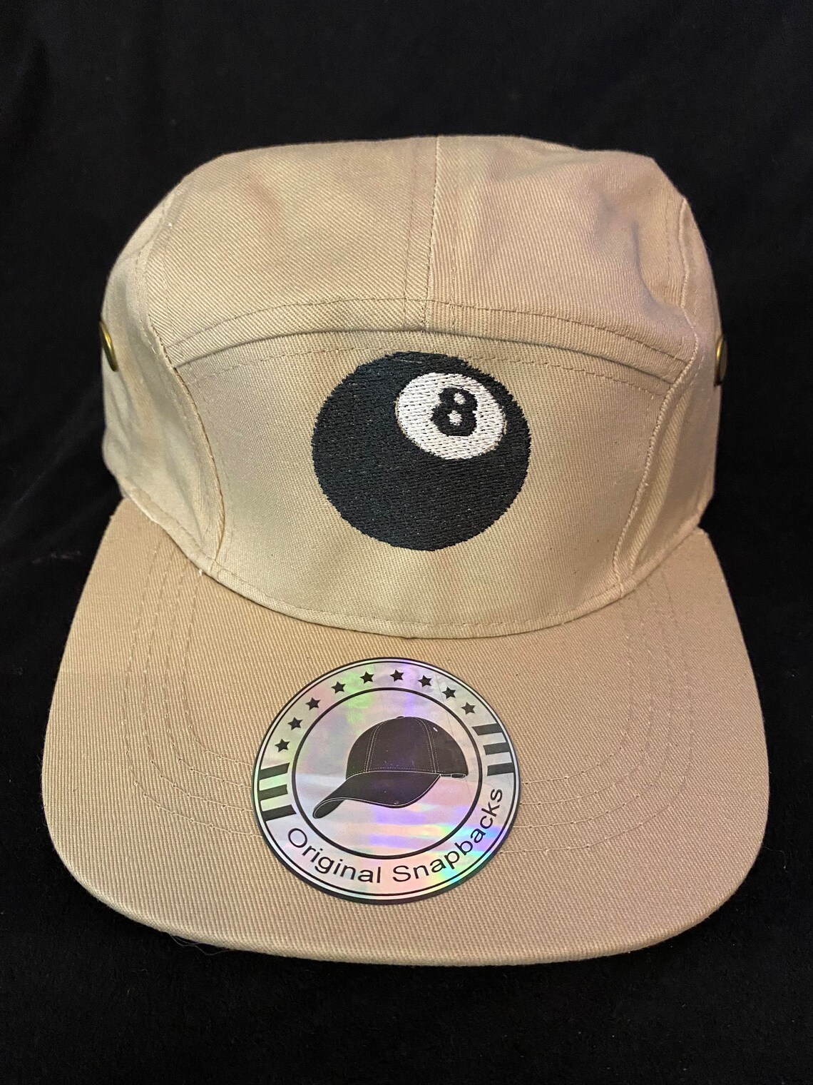 8 Ball 5 Panel Biker Hat - Etsy