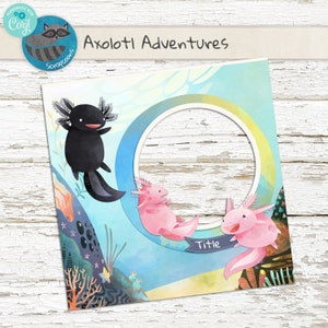 Axolotl, Digital Scrapbook Quick Page - Etsy