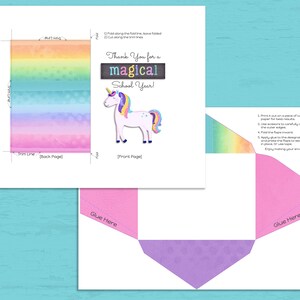 Teacher Appreciation Card Magical Unicorn School Year Thank You - Etsy
