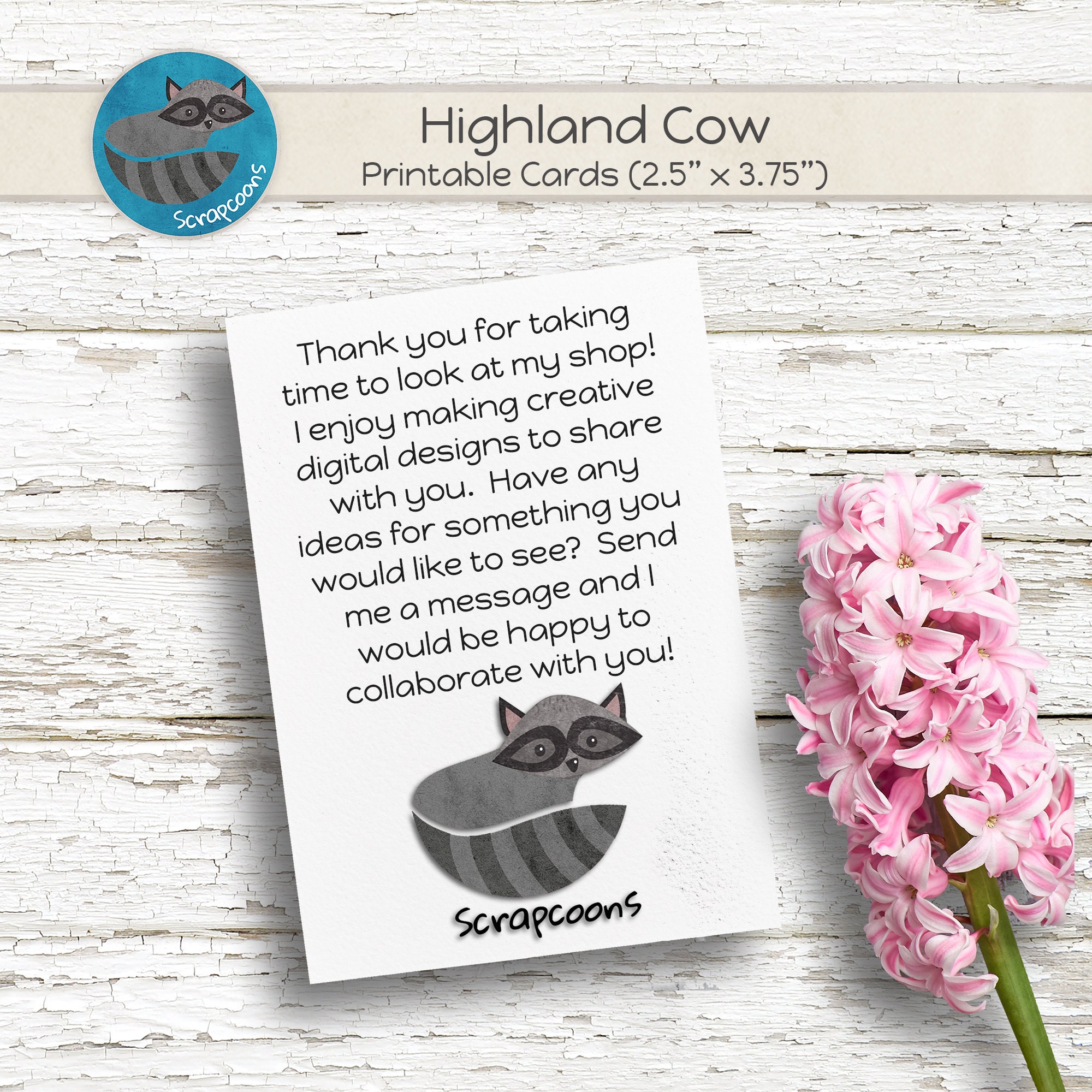 Adorable Highland Cow Valentine's Day Card Printable - Etsy