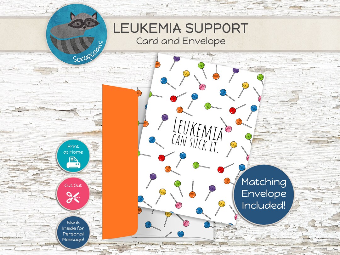 Leukemia Card and Envelope Set - Etsy