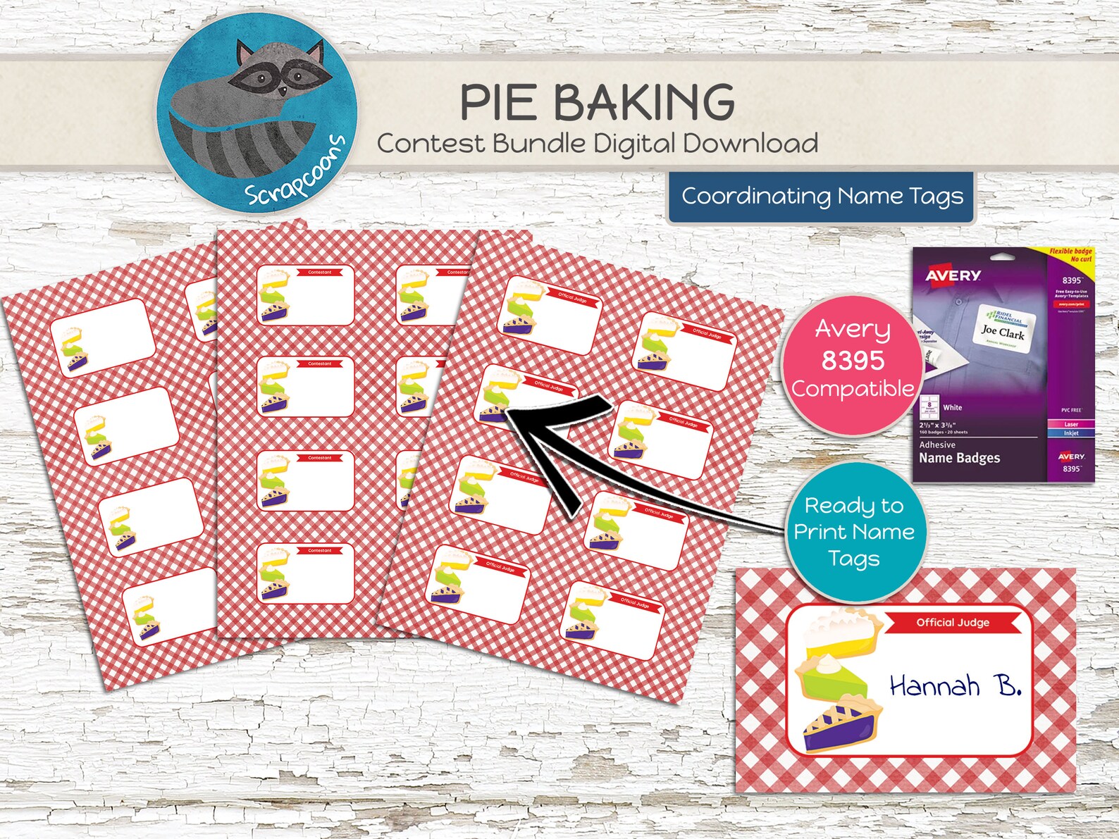 Pie Baking Contest Bundle, Sign up Sheet, Voting Ballot, Judge's Score ...