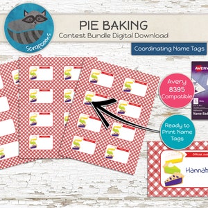 Pie Baking Contest Bundle, Sign up Sheet, Voting Ballot, Judge's Score ...