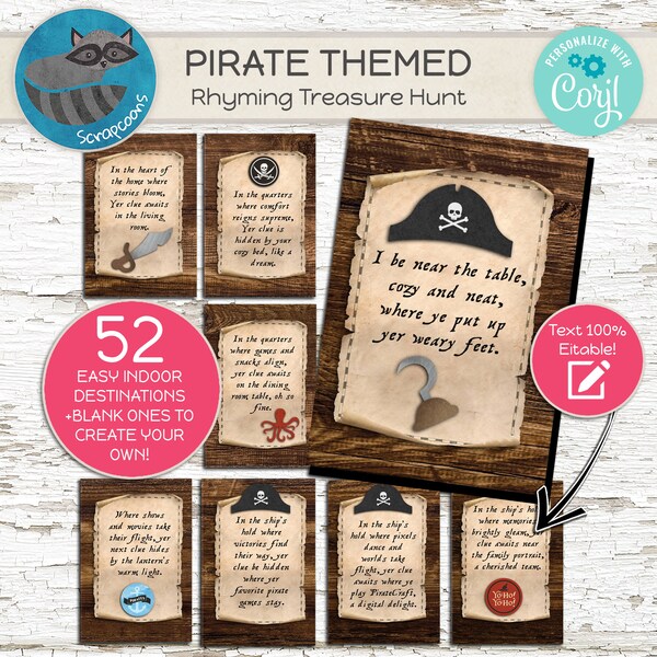 Pirate Treasure Hunt - Etsy