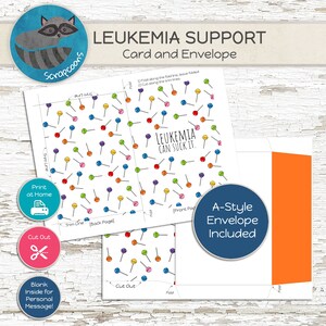 Leukemia Card and Envelope Set - Etsy