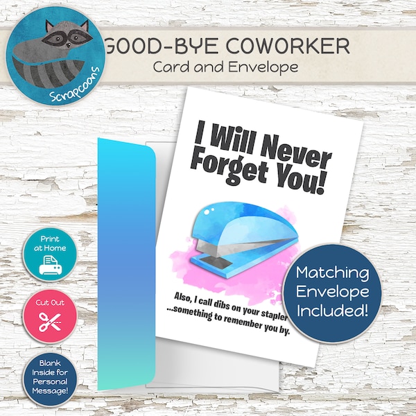 Goodbye Coworker Card - Etsy