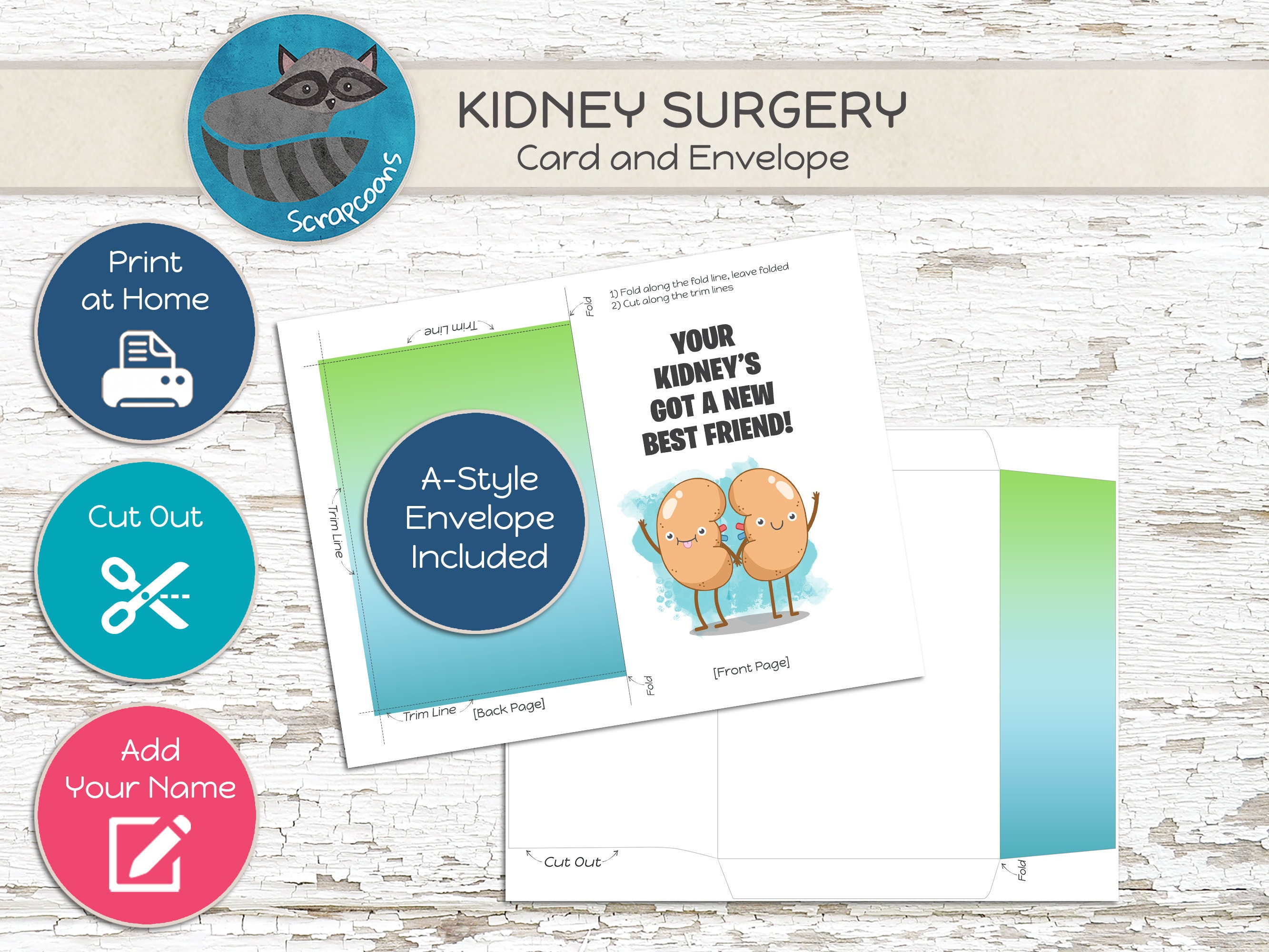 Kidney Transplant, Greeting Card Print at Home - Etsy