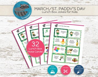 St. Patrick's Day Jokes for Kids- St. Patrick's Day Lunchbox Notes ...