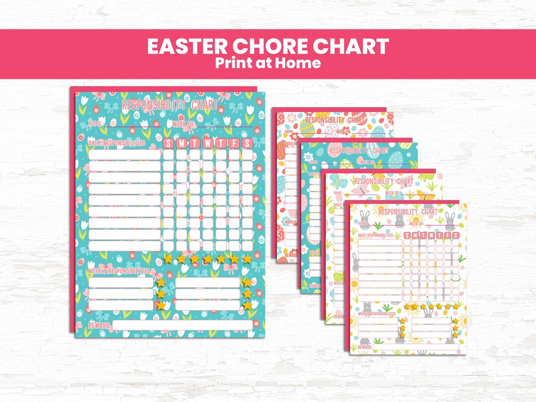 Easter Chore Chart for Kids - Etsy
