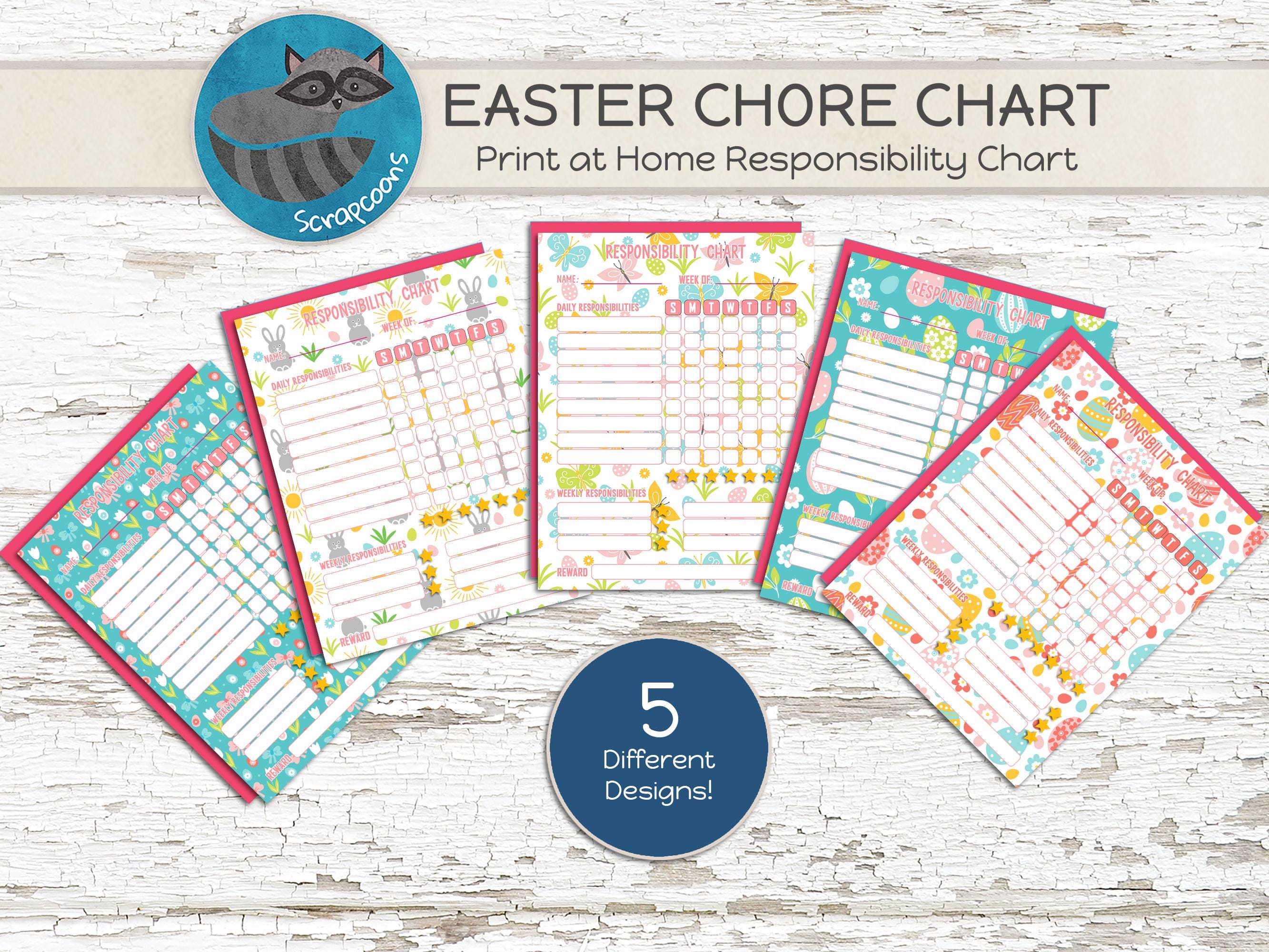 Easter Chore Chart for Kids - Etsy