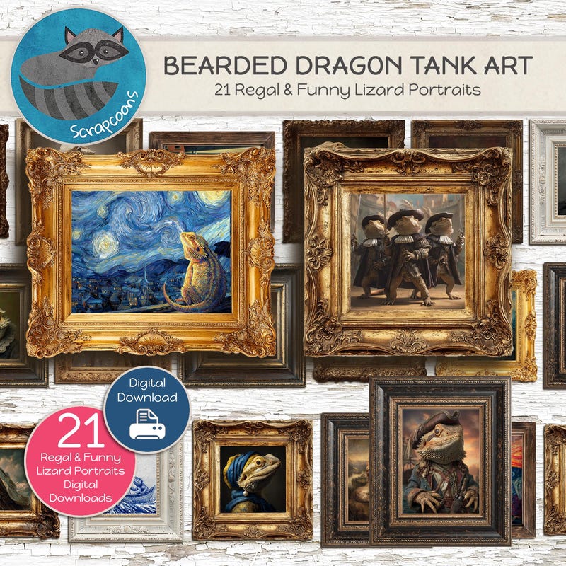 Bearded Dragon Picture Tank Decor - Etsy