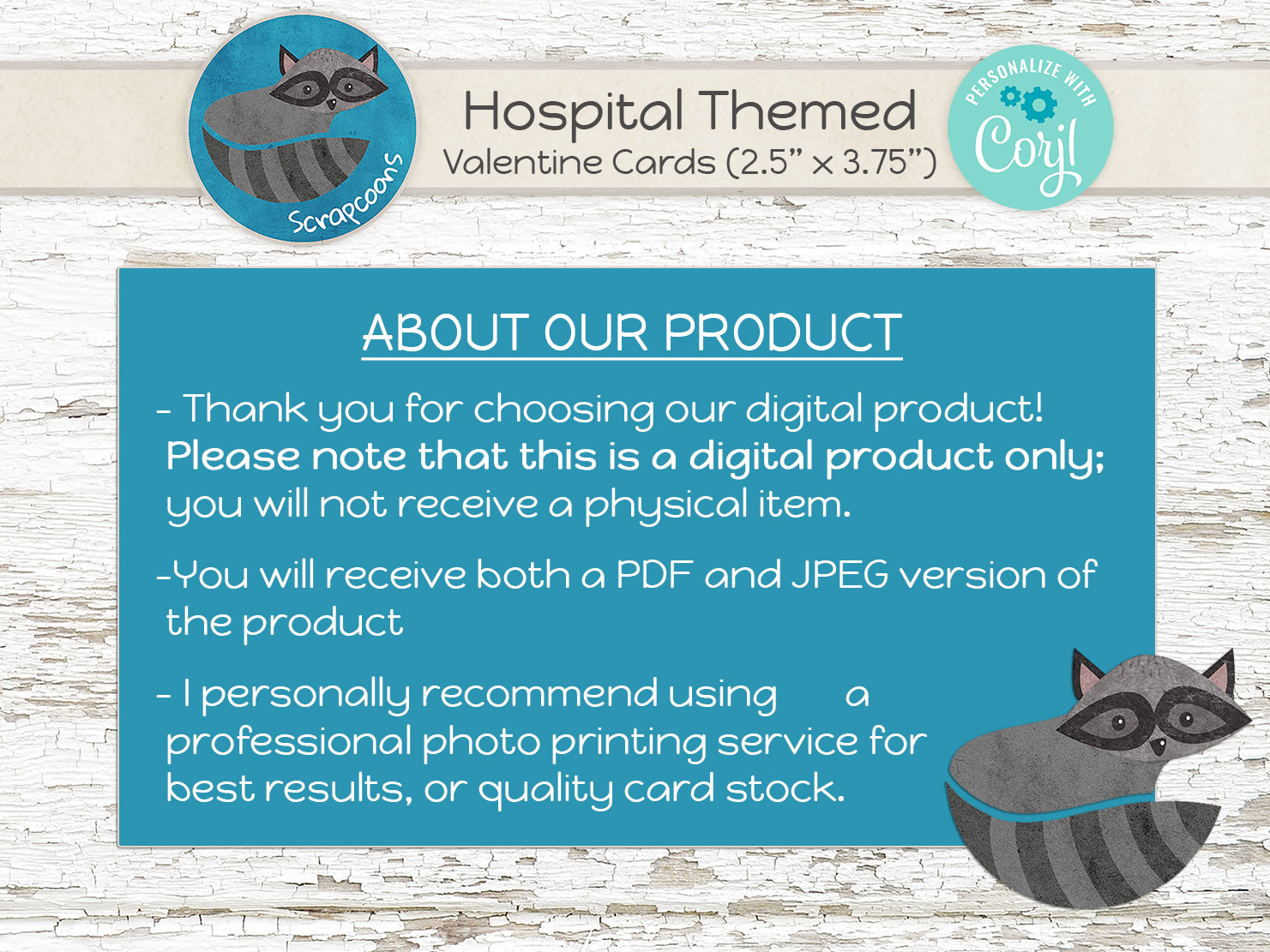 Hospital Valentine's Day Cards Print at Home Digital Download ...