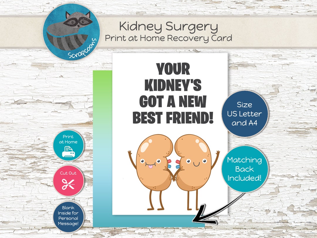 Kidney Transplant, Greeting Card Print at Home - Etsy